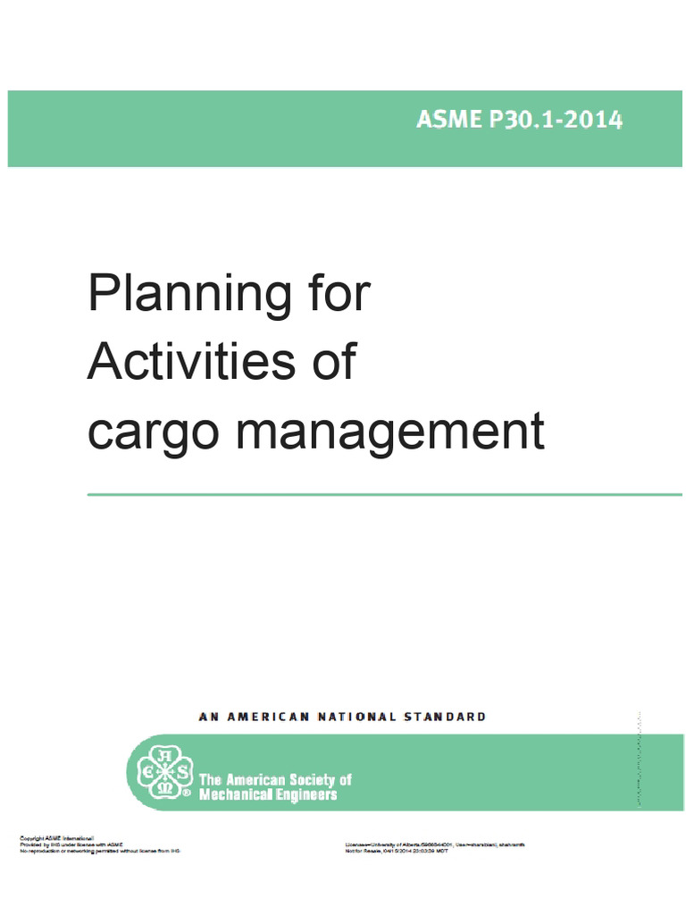 ASME P30.1 - Planning For Load Handling Activities | PDF | Crane ...