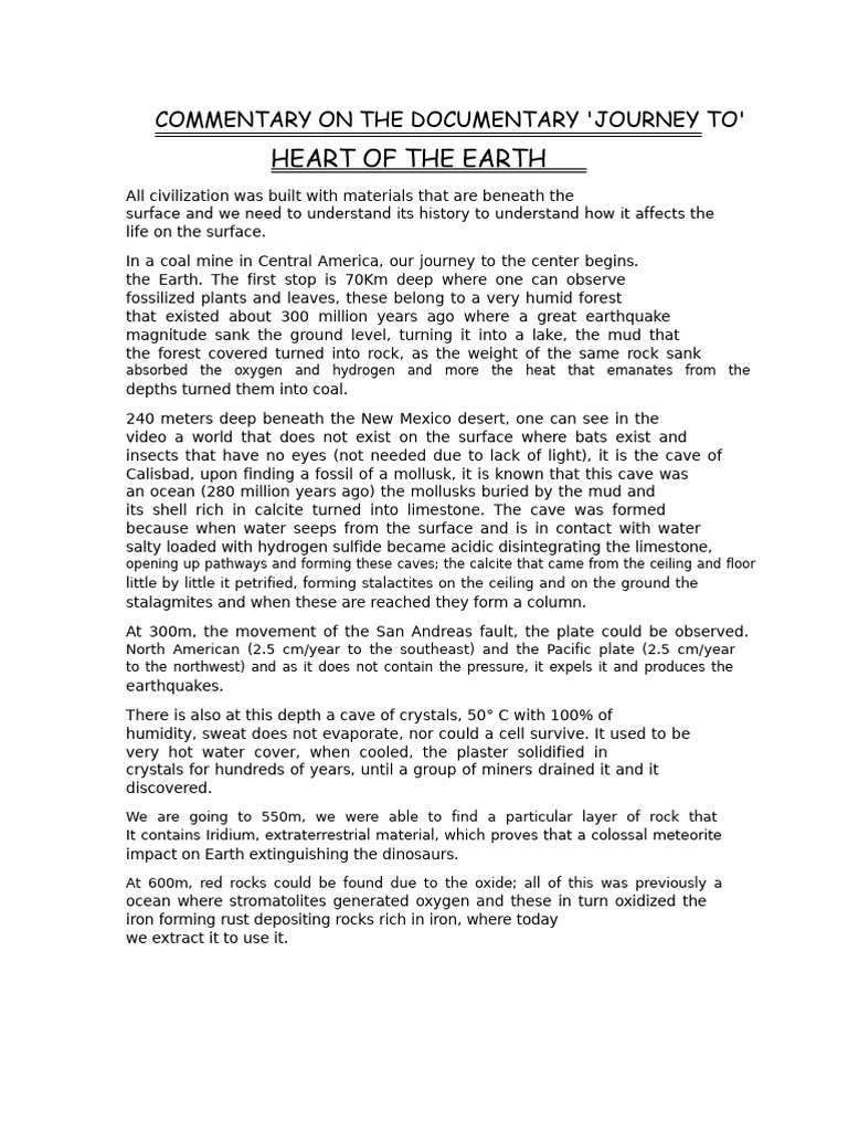 Journey to Earth's Inner Layers | PDF | Rock (Geology) | Plate Tectonics