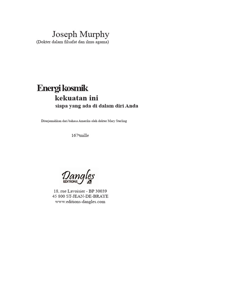 Memahami Energi Kosmik dalam Diri | PDF