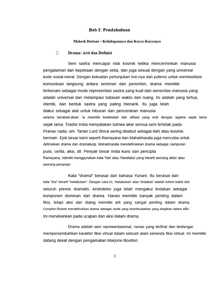 Sejarah dan Perkembangan Drama Dunia | PDF