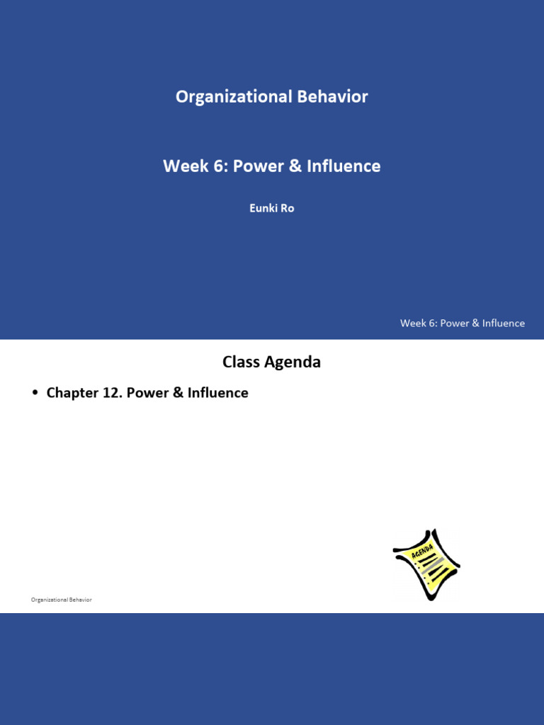 Power and Influence in Organizations | PDF | Power (Social And ...