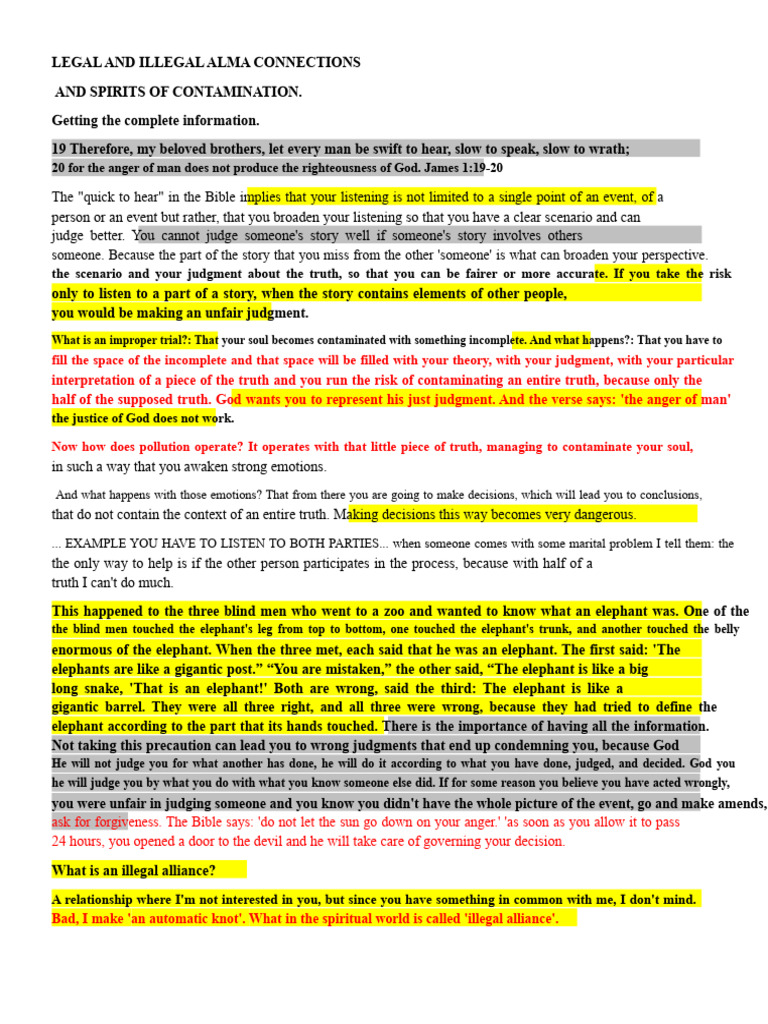 Legal vs. Illegal Spiritual Connections | PDF | Satan | Jesus