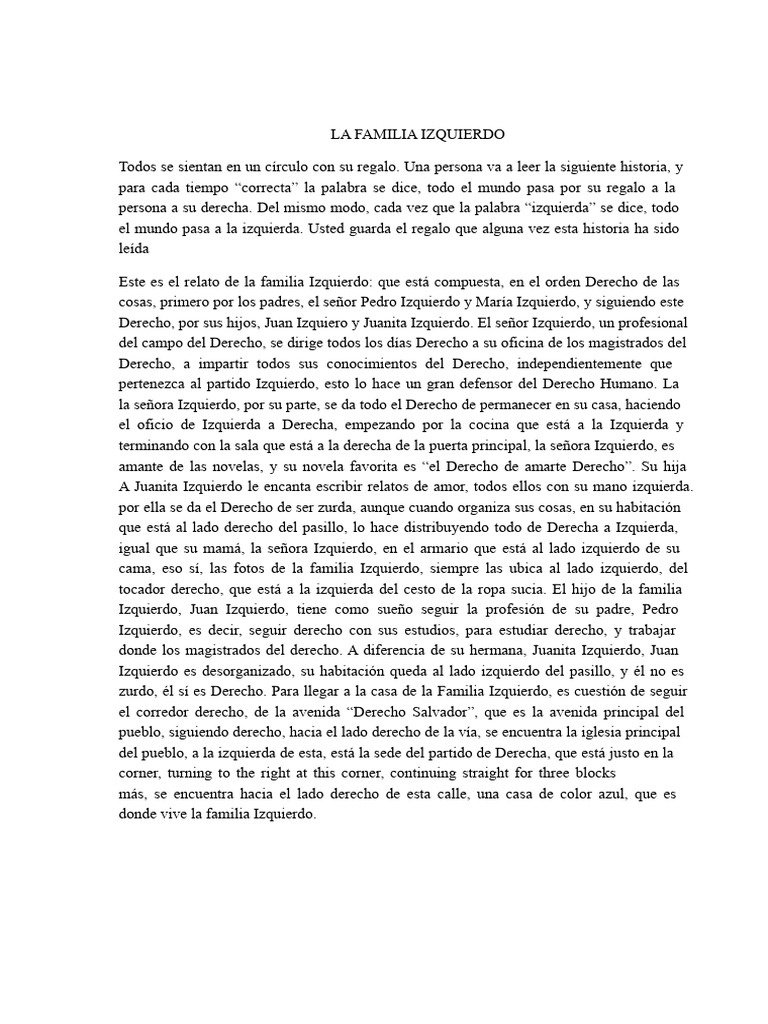 La Familia Izquierdo | PDF