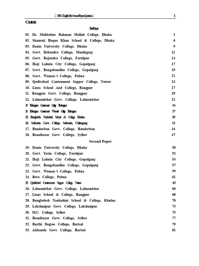 HSC English Exam Questions Overview | PDF