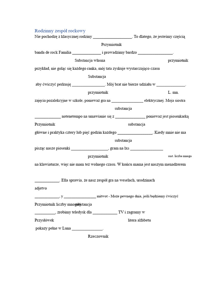 Mad Libs | PDF