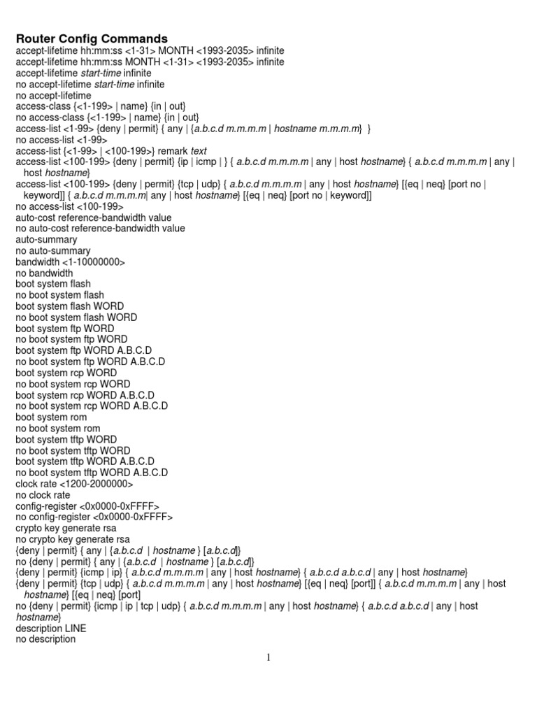 Master Commands CCNA Final | PDF | Ip Address | I Pv6