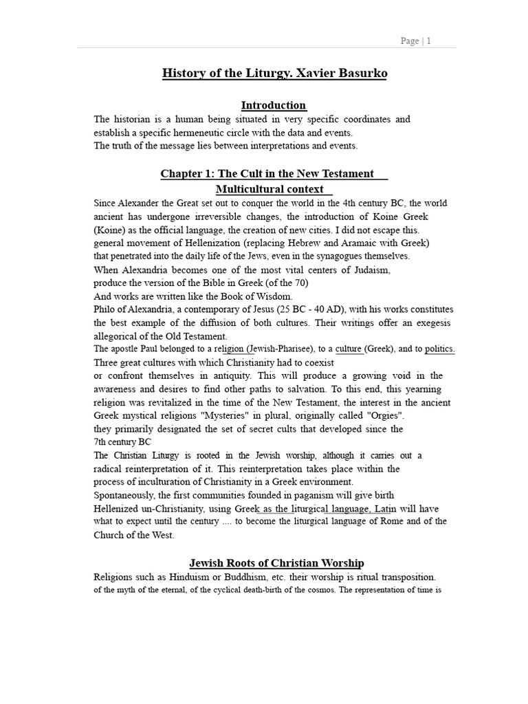 Evolution of Christian Liturgy History | PDF | Eucharist | Penance