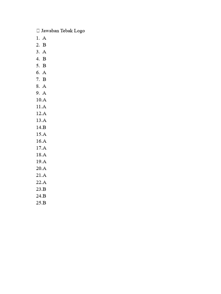 Jawaban Tebak Logo X Tebak Gambar | PDF