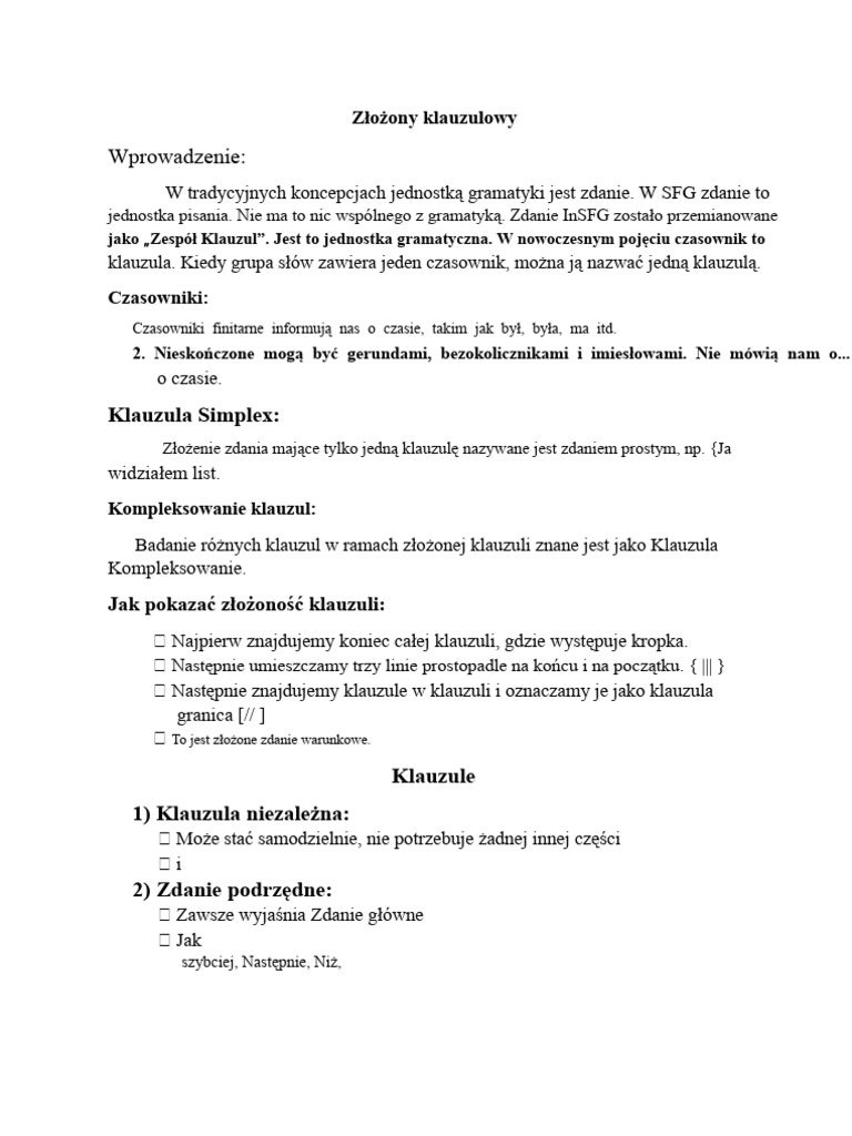 Klausz Komplex SFL | PDF