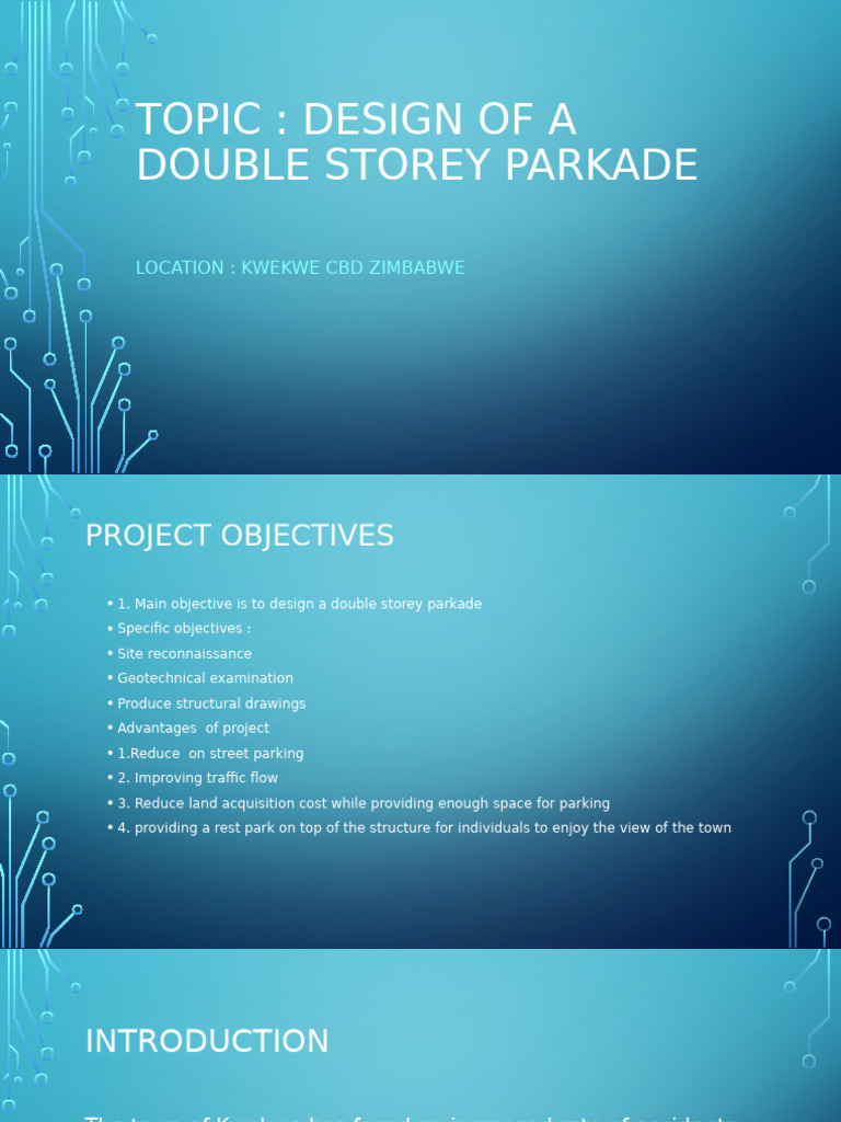 Nyangara Tadiwa ND2 Design Project. | PDF | Parking | Lighting
