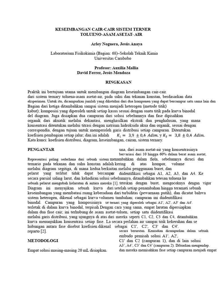 Laporan - Cair Cair | PDF