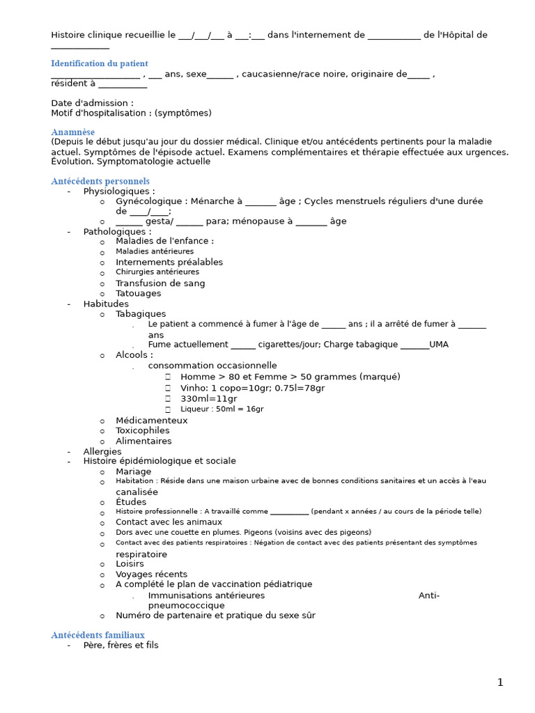 Exemple de dossier médical complet | PDF