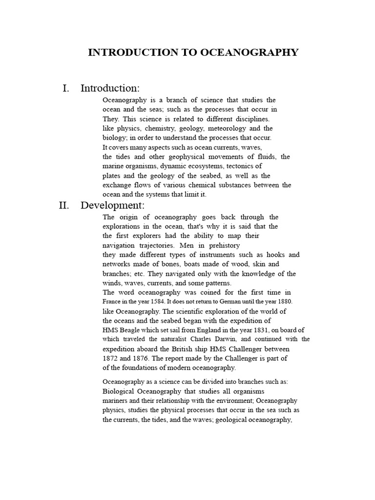 Introduction To Oceanography | PDF | Oceanography | Oceans