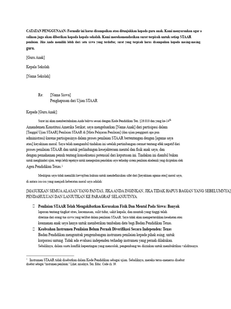 Surat Opt Out Master Revisi 3 | PDF