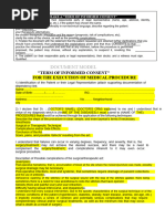 High Risk Consent Form | PDF | Informed Consent | Patient