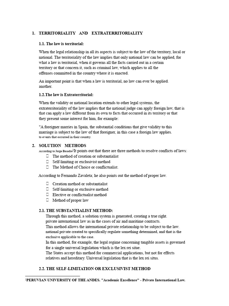 Territoriality and Extraterritoriality | PDF | Marriage | International Law