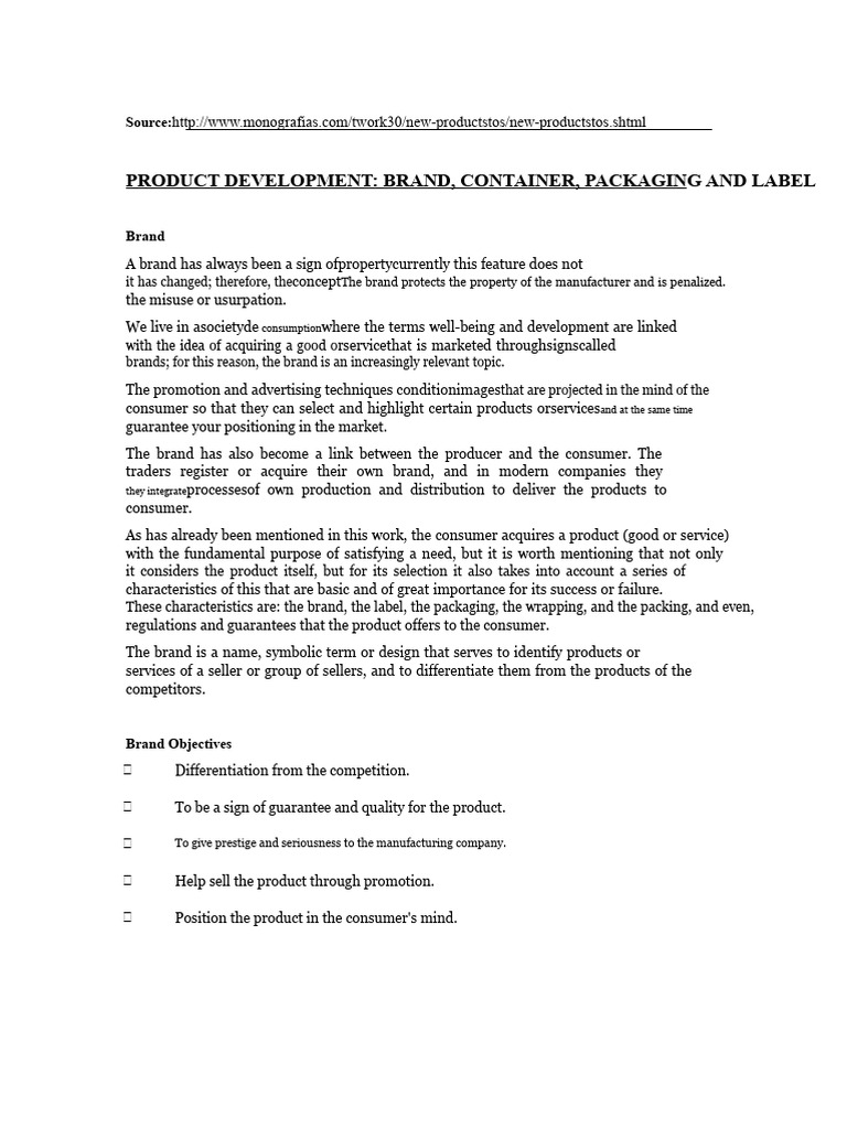 Brand, Container, Packaging and Label | PDF | Brand | Product (Business)