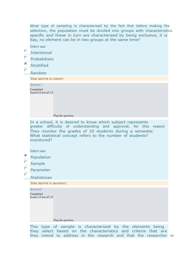 Statistics Exam Week 6 Utel | PDF | Sampling (Statistics) | Statistics