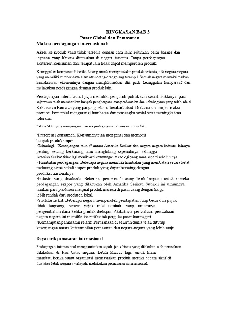 Ringkasan Bab 3 - Dasar-Dasar Pemasaran Stanton | PDF