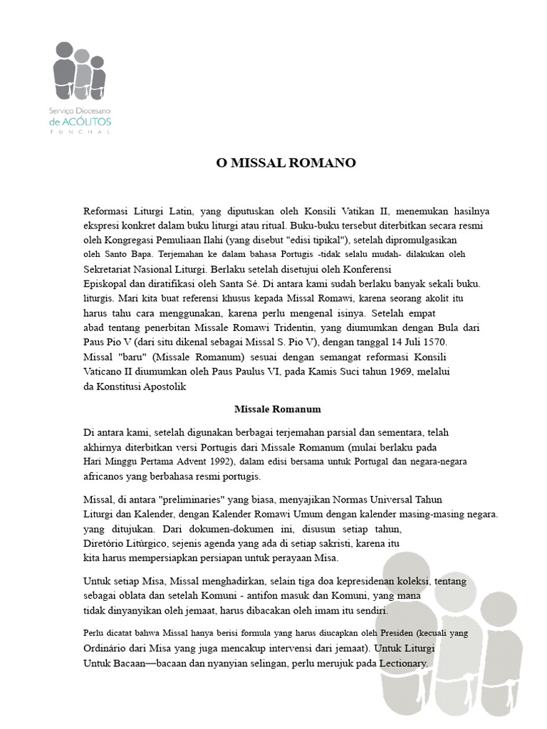 Missal Romawi | PDF