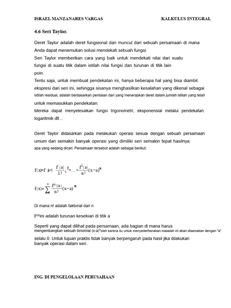 4.6 Deret Taylor | PDF