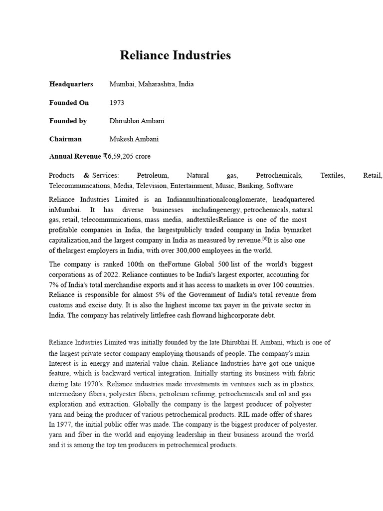 Reliance Industries | PDF | Sexual Harassment