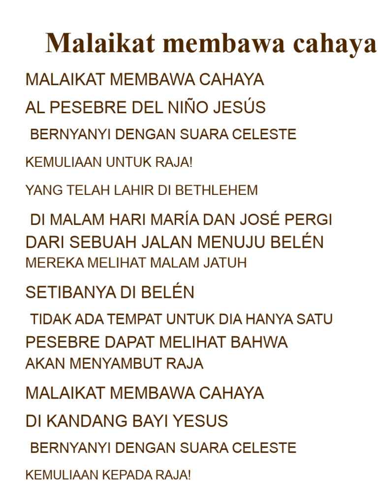 Kelahiran Yesus: Cahaya Natal yang Indah | PDF
