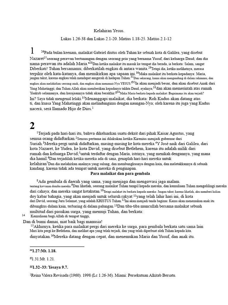 Kelahiran Yesus | PDF