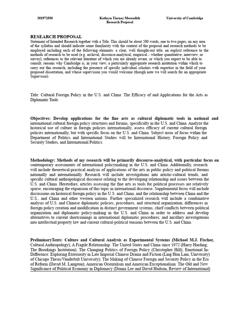 U.S.-China Cultural Foreign Policy Research | PDF | International ...