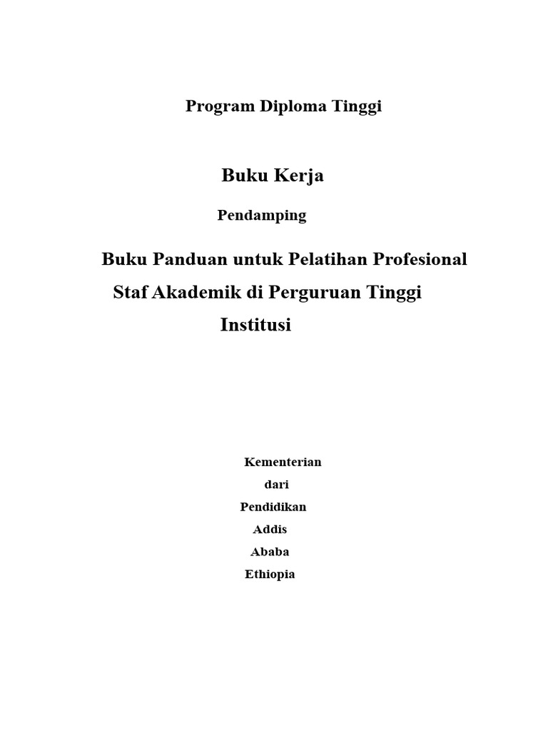 Tantangan dan Solusi Pendidikan Tinggi Ethiopia | PDF