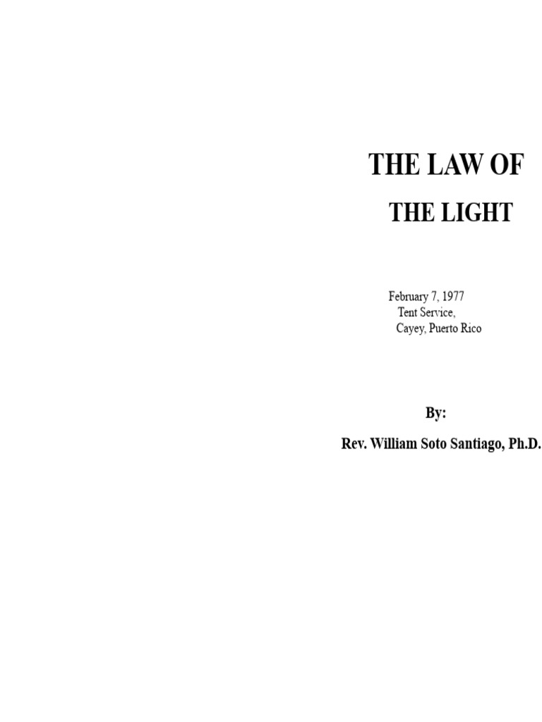 The law of Light | PDF | Lucifer | Chapters And Verses Of The Bible
