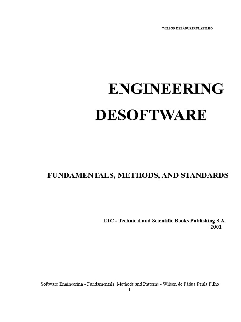 Software Engineering Wilson de Padua Paulo Filho | PDF | Software ...