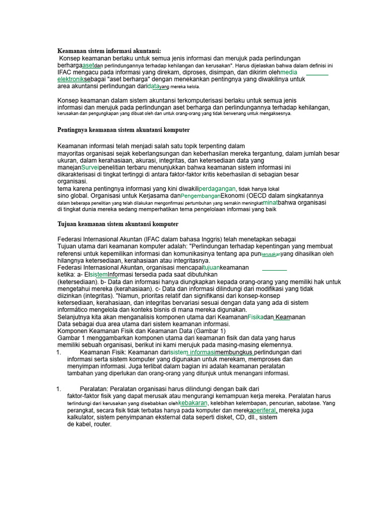 Keamanan Sistem Informasi Akuntansi | PDF