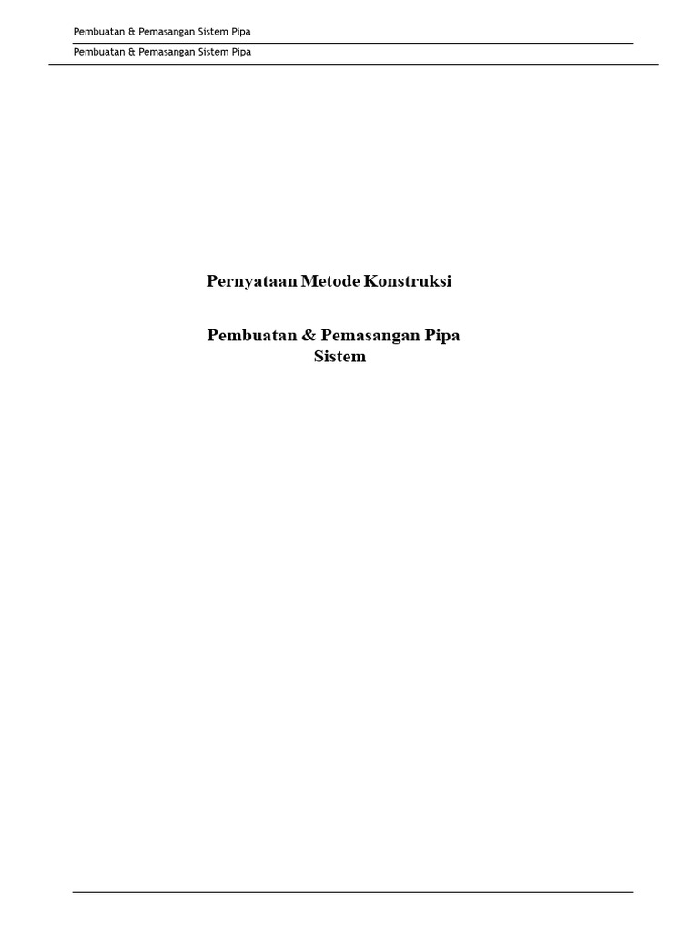 Contoh Pipa CMS | PDF