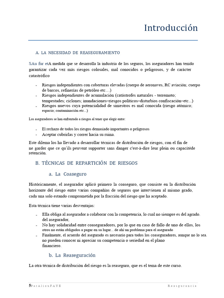 Curso de Reaseguro | PDF | Reaseguro | Seguro