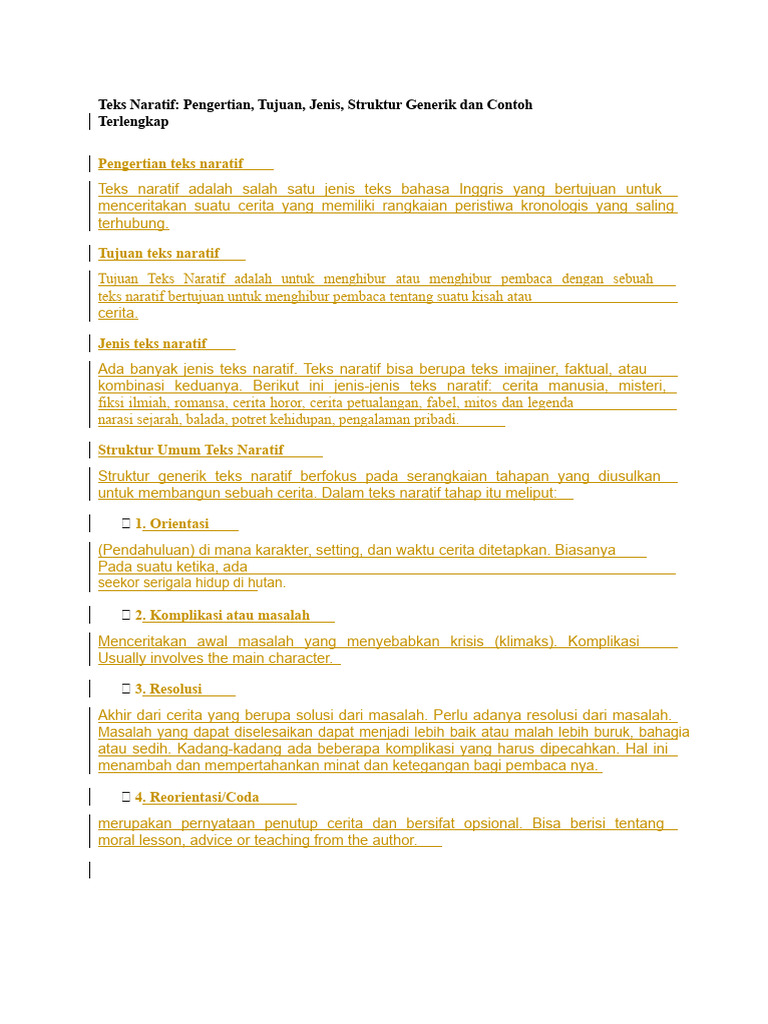 Teks Naratif | PDF