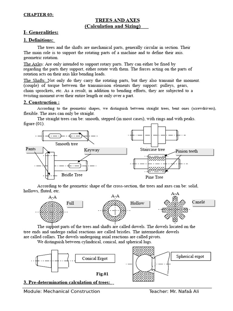CHAPTER 03 Trees and Axes | PDF | Bending | Axle