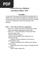 CCS Medical Attendance Rules 1944 | PDF | Medicine | Hospital