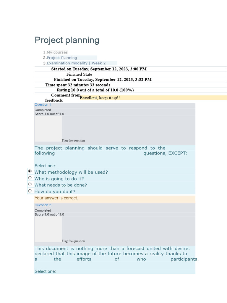 Project Planning Course Overview | PDF