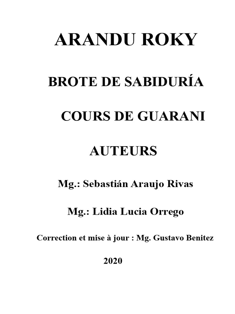 Phonologie et Alphabet Guarani | PDF | Voyelle | Phonologie