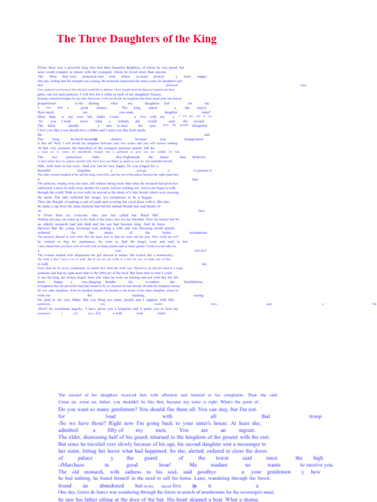 The Three Daughters of The King | PDF