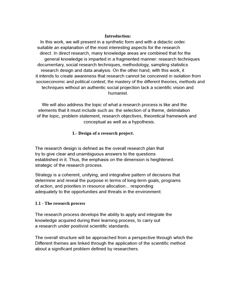 Research Process and Methodology Guide | PDF | Hypothesis | Methodology