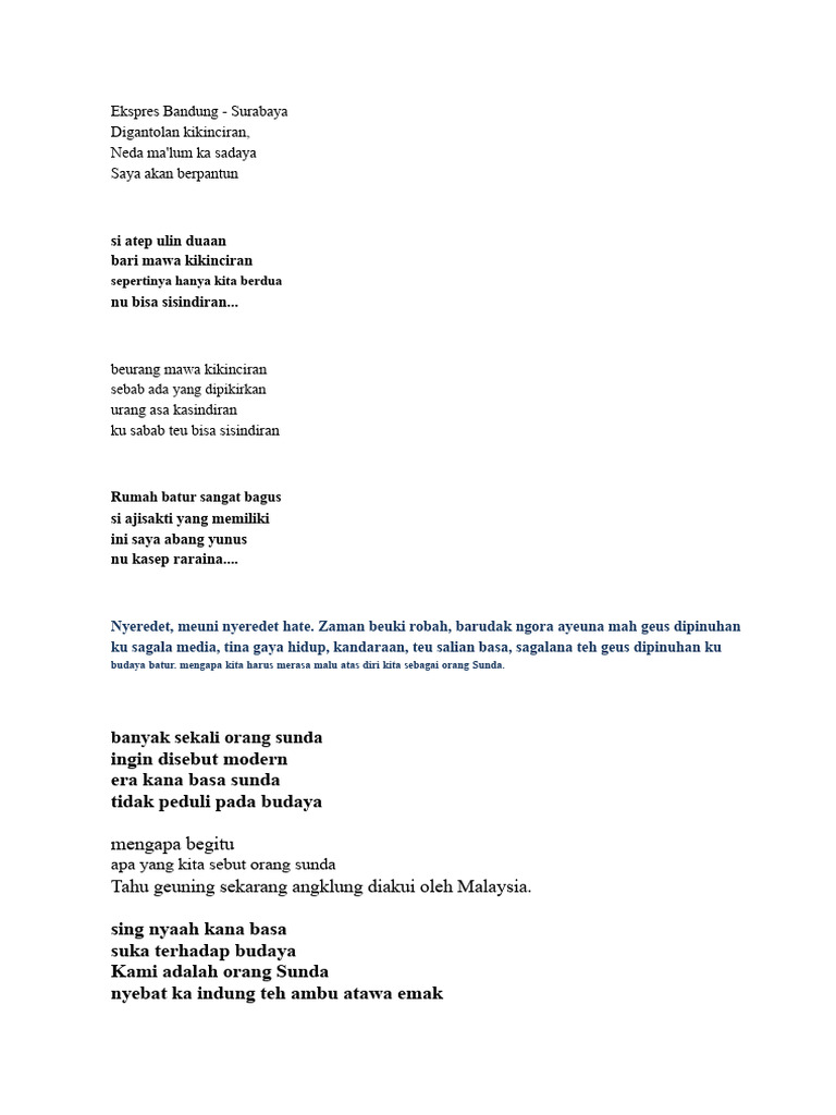 Sisindiran Bahasa Sunda | PDF