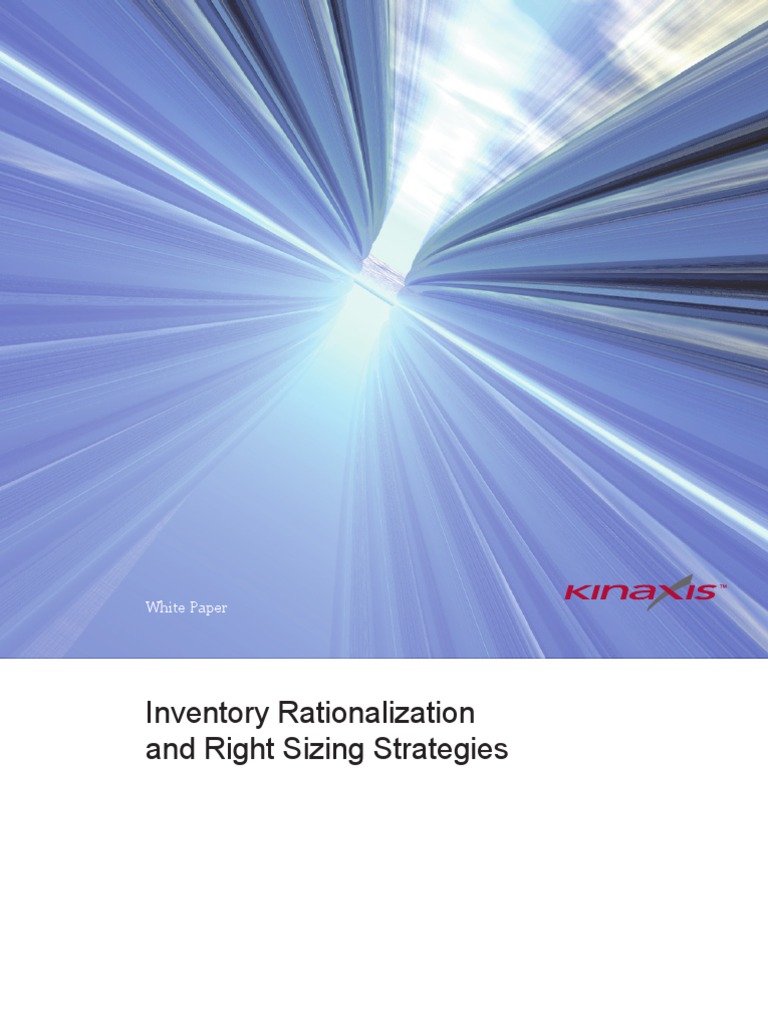 WP-Inventory Rationalization Right Sizing Strategies | PDF | Inventory ...