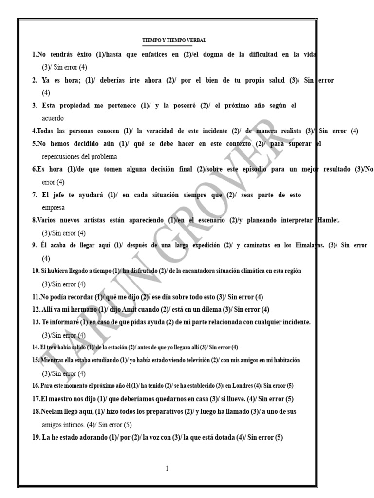 Ejemplos de oraciones con "cuando" | PDF
