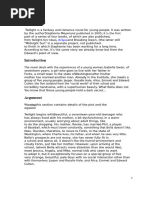 Twilight Saga Illustrated Guide Overview | PDF | Twilight Series ...