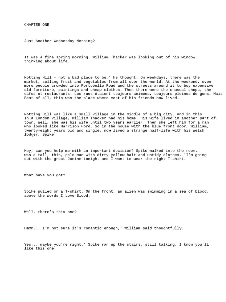 Notting Hill: A Spring Morning Story | PDF | Ringo Starr