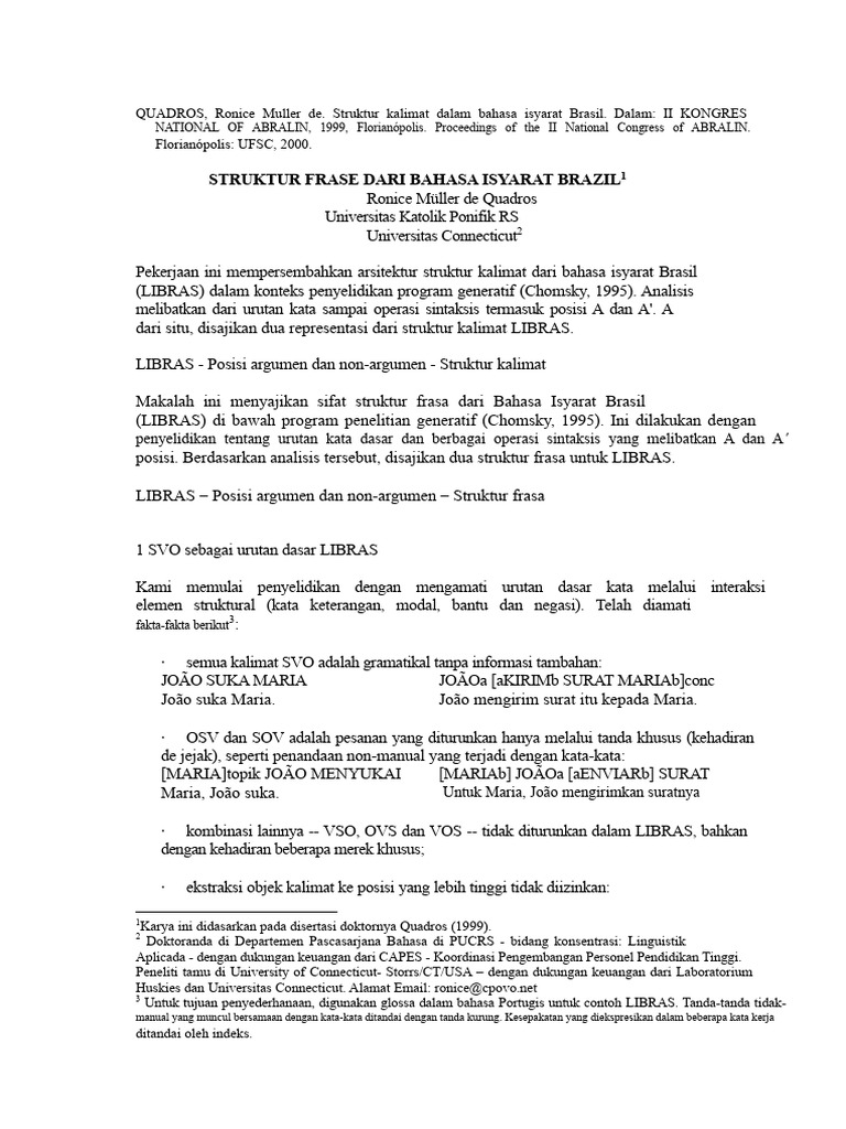 Struktur SVO, SOV, Dan OVS | PDF