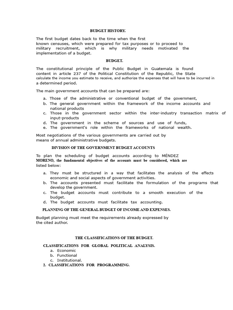 Overview of Budget History and Structure | PDF | Budget | Government Budget