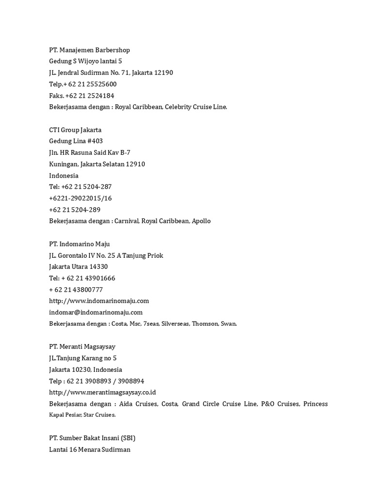 CTI Group Crewing Agency Overview | PDF